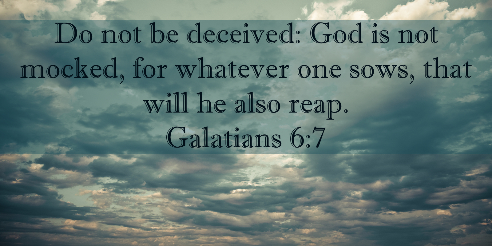 God Is Not Mocked – Ordinary Christian Ministries